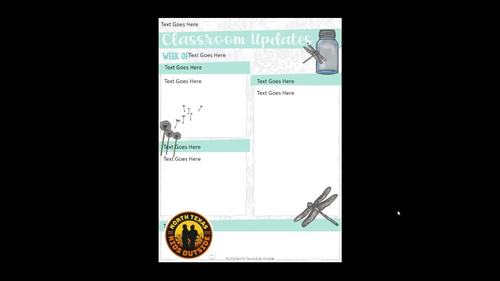 Monthly Weekly Newsletter Editable Meet the Teacher English Spanish ...