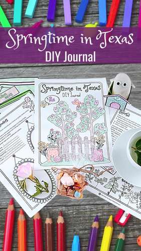 Springtime in Texas DIY Journal by Learning and Leisure by Field Trip Texas