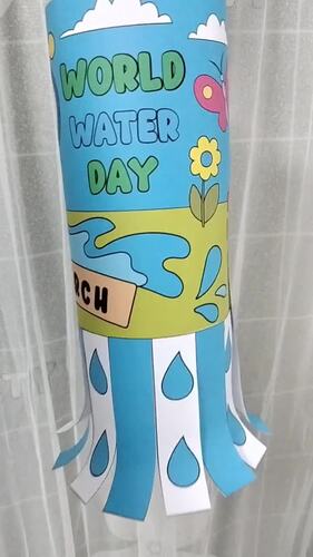 World Water Day Windsock Craft Coloring Page Activities DECORATION ...