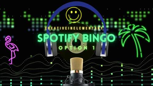 Spotify Bingo! (Option 1) by creativeinelementary | TPT