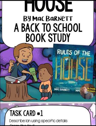 Rules of the House Book Study - Beginning of the Year Classroom Rules ...