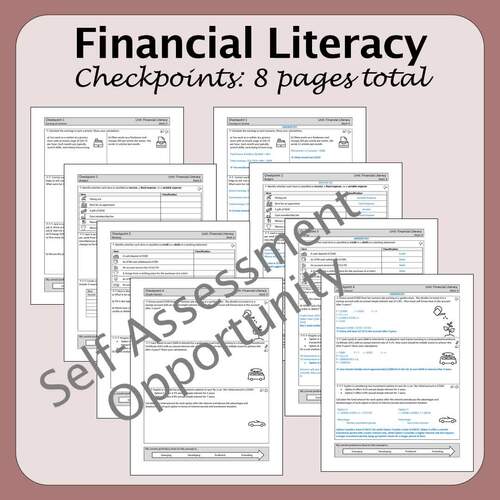 Financial Literacy: Budgets and Banking | Math Task Cards & Review ...