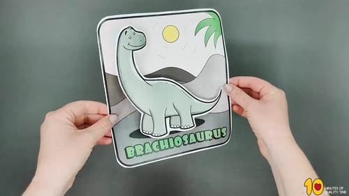 Brachiosaurus Craft – Dinosaur Printable by 10 Minutes of Quality Time