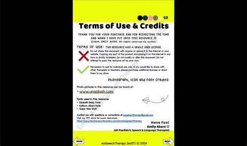 No Prep F V Speech Sounds Photo Pictures Tick Boxes Animated PowerPoint