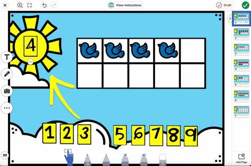 Seesaw 10 Frame Activity PRE-LOADED | No Prep Math Homework by Primary ...