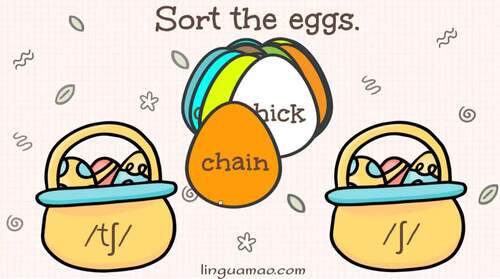 Articulation and Phonology Interactive Sound Sort CH & SH. Easter