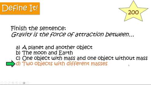 Force and Motion Jeopardy! Review Game (PowerPoint & Google Slides)