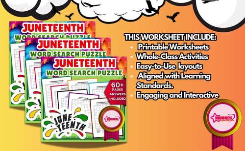 June Juneteenth Word Search Puzzle Activities 2nd,3rd,4th,5th,6th,7th ...