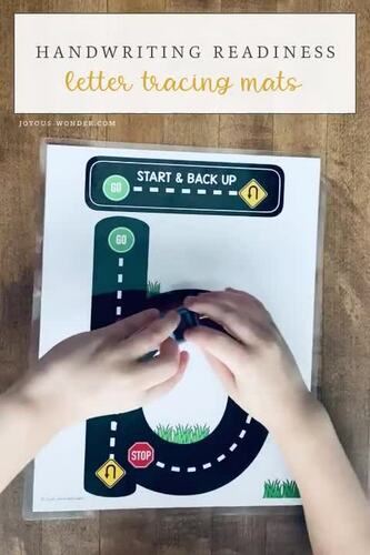 Letter Formation Tracing Mats : Test Drive by Joyous Wonder | TPT