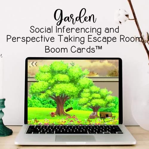 Escape Garden Social Inferencing and Perspective Taking No Prep Boom Cards
