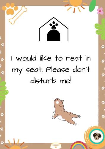 Therapy Dog Poster | Classroom Rules for School Dog Use | A4 Signs + Blank