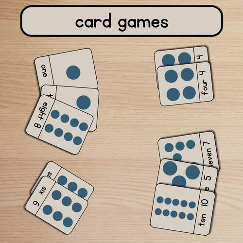 Subitizing math card set 1 (math flashcards) by The Homeschooled Educator