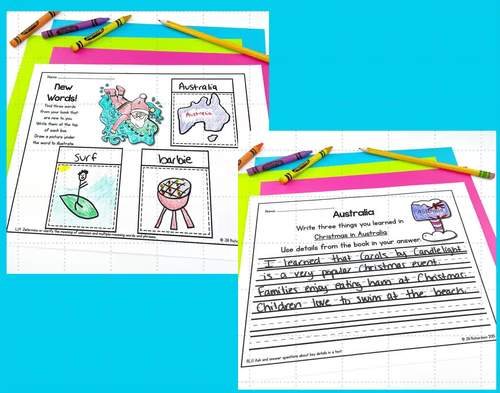 Christmas ESL Around The World Books Emergent Readers Bundle Activities ...