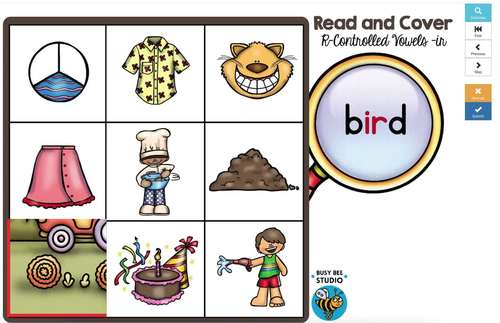 R CONTROLLED VOWELS IR WORD PICTURE MATCH PHONICS BOSSY R HIDDEN ...