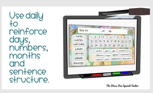 Practicing the DATE in SPANISH FECHA Mensajes de la Manana vintage ...