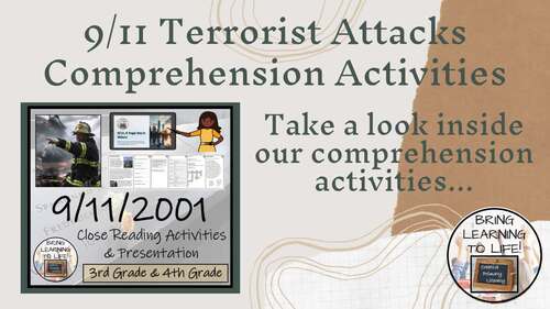 September 11 Close Reading Passage & Comprehension Activities | 3rd–4th ...