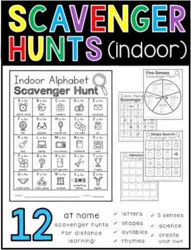 Indoor Scavenger Hunts with Pictures by Primary Polished | TPT