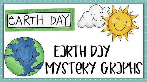 Earth Day Coordinate Graph Differentiated Mystery Pictures by Amigo Science