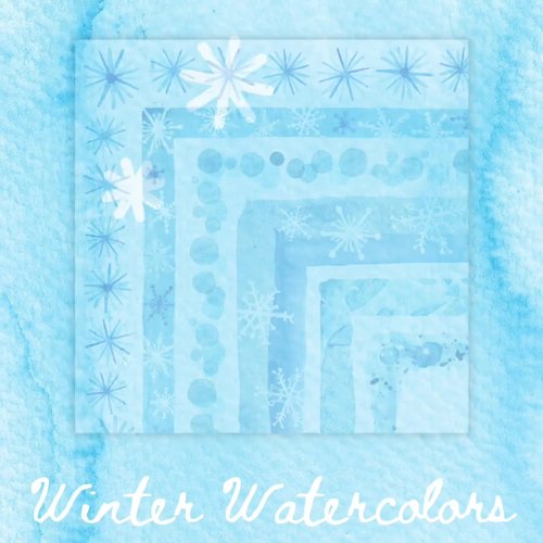 Watercolor Winter Clipart Borders - January, Holiday & Christmas ...