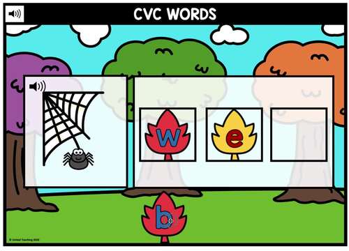 Fall Short E CVC Boom Cards by United Teaching | TPT