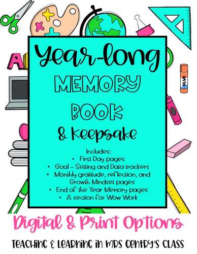 Year-Long Memory Book and Keepsake | Digital & Print | TPT