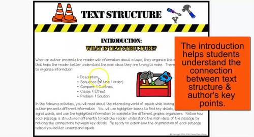 Text Structure Nonfiction Informational Passages RI3.3 3.8 RI4.5 5.5 ...