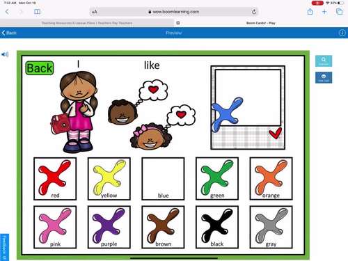 Open Ended Activity A Snapshot of Me BOOM Card Deck Speech Language Therapy