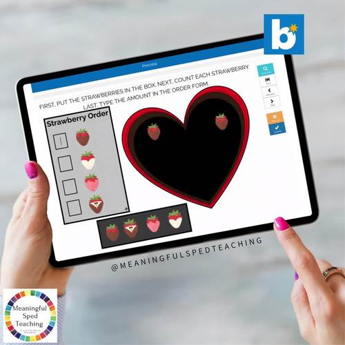 Valentine's Day Life Skills Math Counting Inventory Boom Cards™ #XOXOBoom