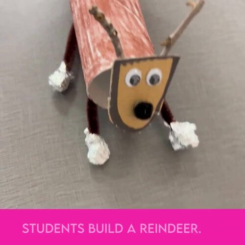 Christmas Reindeer Stem Activity by Engaging Roots | TPT
