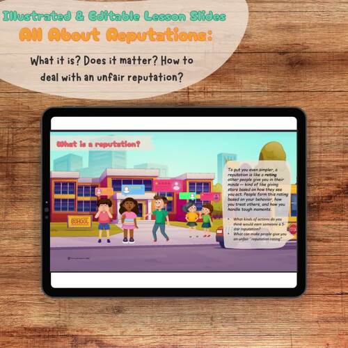 Upper Elementary Low-Prep SEL Lesson: All About Personal Reputations