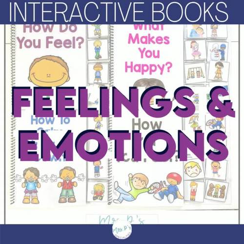 Feelings & Emotions Interactive Books - Adapted Books for Special Education