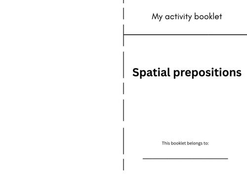 Activity booklet (English) - prepositions and colours/colors by ludicolearn