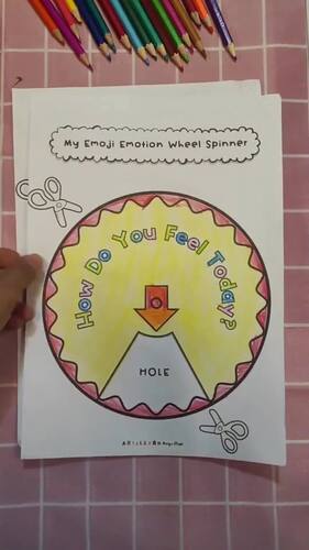 Emoji Emotion Spinner Wheel – SEL Craft to Explore 6 Feelings | back to ...