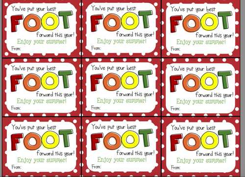 Fruit By the Foot End of Year Gift Tag by Highs and Lows of a Teacher