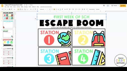 Back to School Escape Room Template - Digital Escape Room & Printable ...