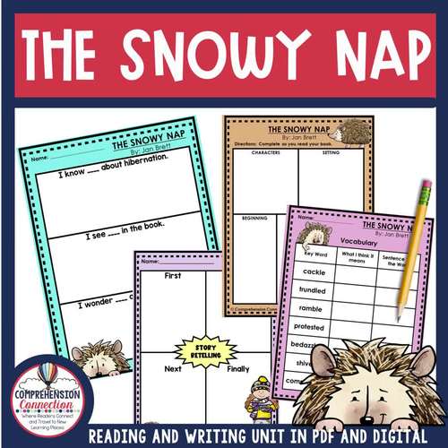 The Snowy Nap Reading Activities in Digital and PDF by Comprehension ...