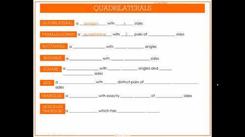Geometry PowerPoint | Quadrilaterals DISTANCE LEARNING by Kacie Travis