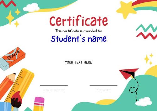 5 Editables Certificate Easy to use Professional awesome design
