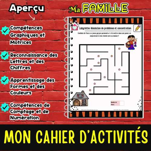 La famille. Mon cahier d’activités by Nemoland - Apprentissage par le jeu