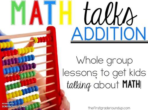 Addition Number Talks Printable and Digital | TPT