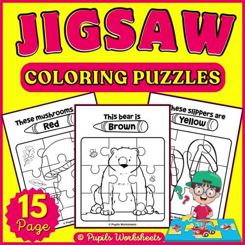 Jigsaw Coloring Puzzles - Fun Jigsaw Puzzles Printable Coloring Activities