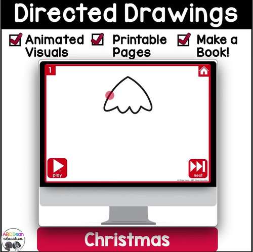 Christmas Directed Drawing - Animated Drawings - Winter Directed Drawing
