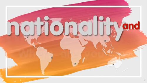 counrty and nationalities: Powerpoint Editable Template Slides | TPT