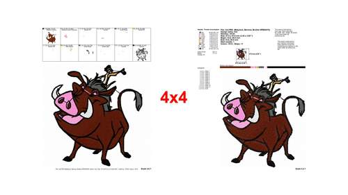 The Lion King - Pumbaa The Happy Whog - Various Energetic And Playful ...