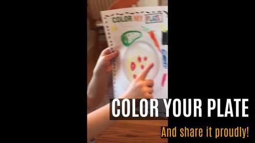 Healthy Eating - Fruit + Vegetable Nutrition Activity: Color My Plate!