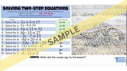 Factoring by Grouping (Digital Mystery Pixel Art) - 4 Levels by Tater ...
