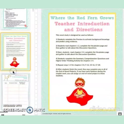 Where the Red Fern Grows Novel Study Digital Resource and Printable