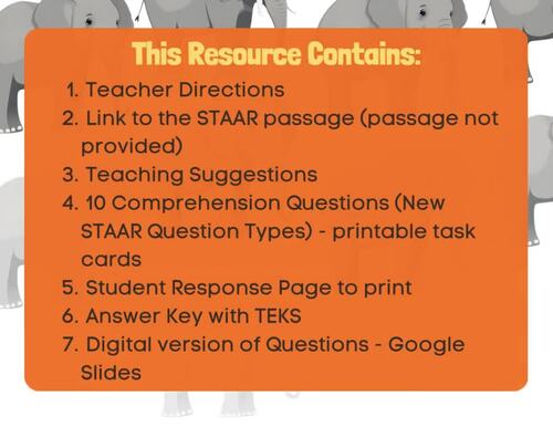 4th Gr.-Reading Comprehension- Nonfiction- STAAR New Question Types-Set #3