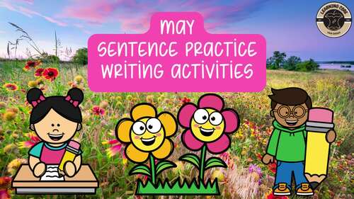 May Sentences Writing Activities No Prep Worksheets PreK Kindergarten ...