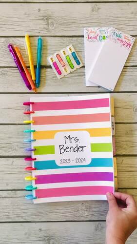 Editable & Customizable Teacher Planner - Easy Editing - Edit Colors & All